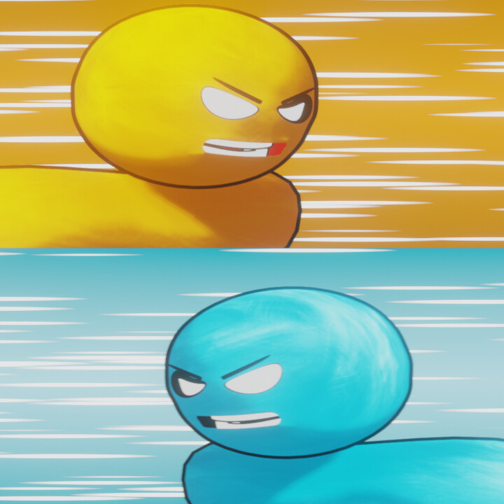 ArtStation - Orange Vs Blue (HD Animation Event)