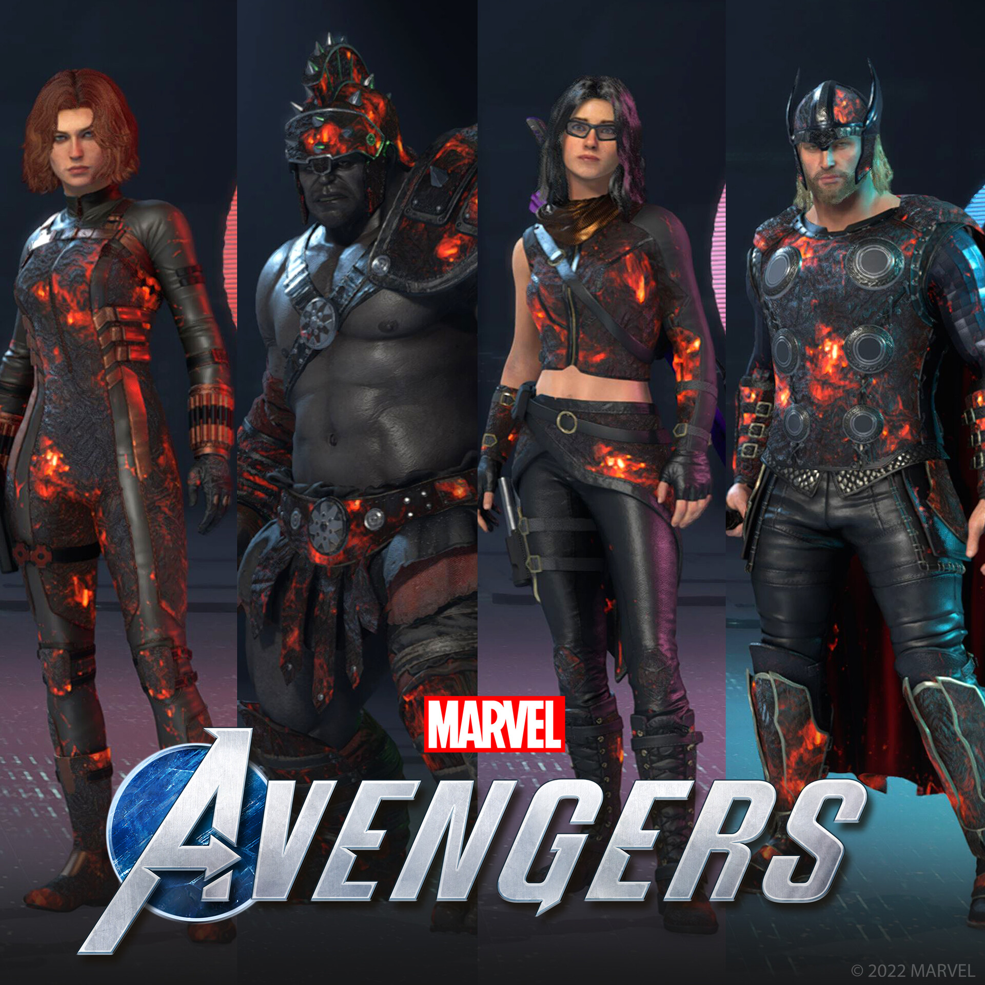 ArtStation - Marvel's Avengers Video Game - Volcanic/Molten Material ...