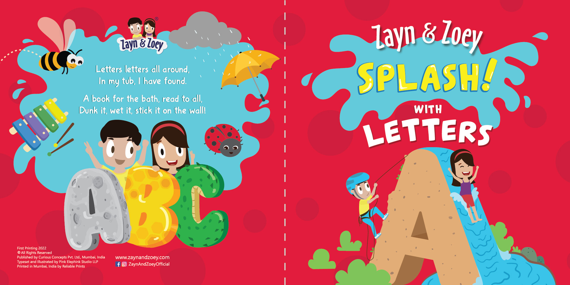 ArtStation - Bath Book Splash with Letters