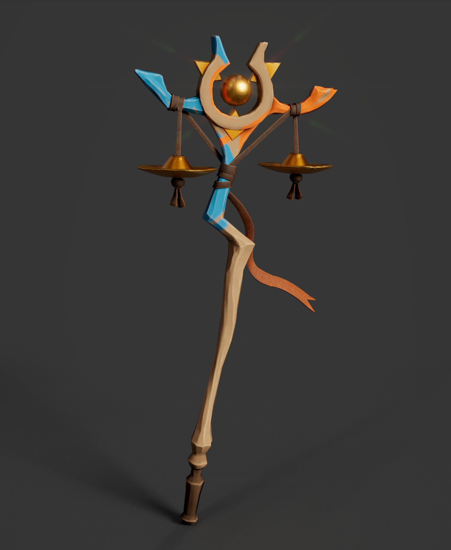 ArtStation - Magic Staff game model