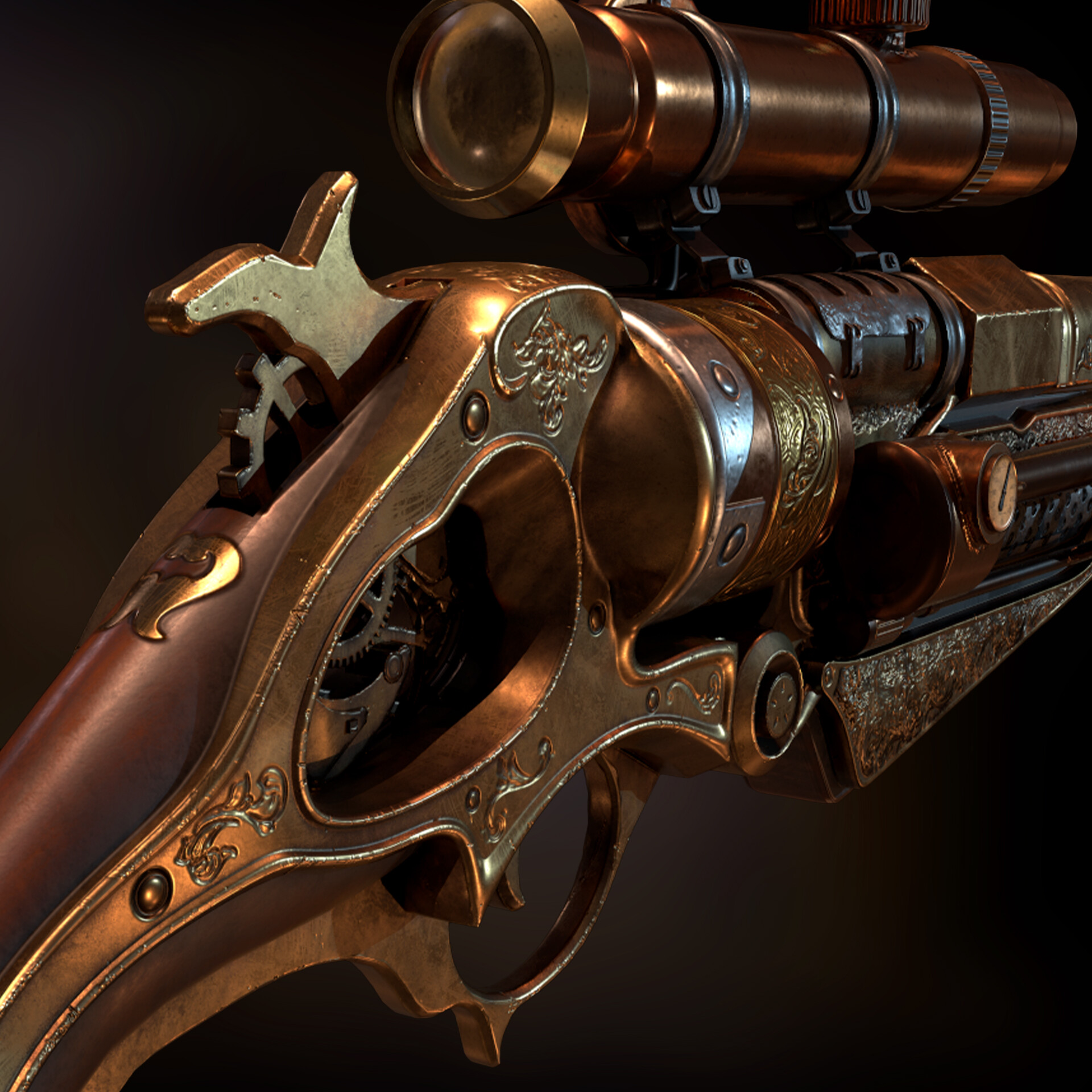 ArtStation - Steampunk Gun