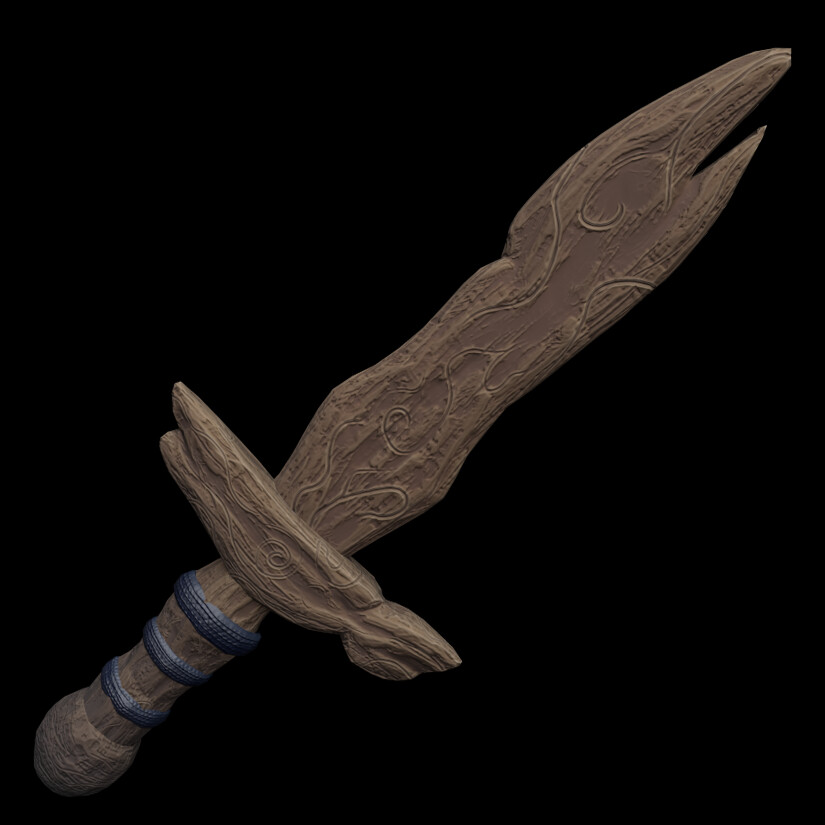 ArtStation - Stylized Wooden Dagger