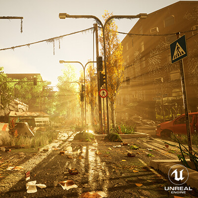 ArtStation - Post Apocalyptic Street 'Old Chicago'