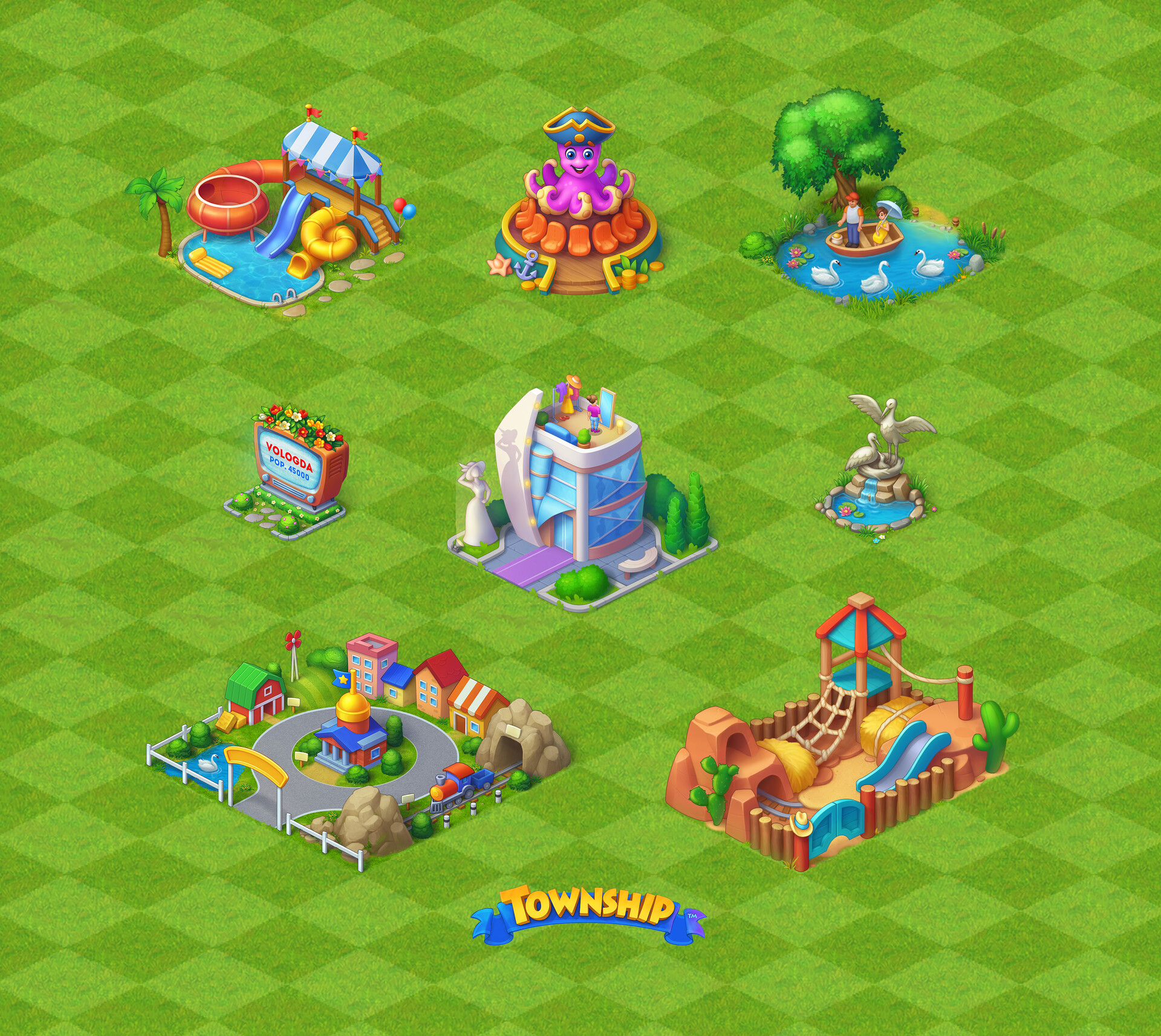 ArtStation - Decor for Township (Playrix)