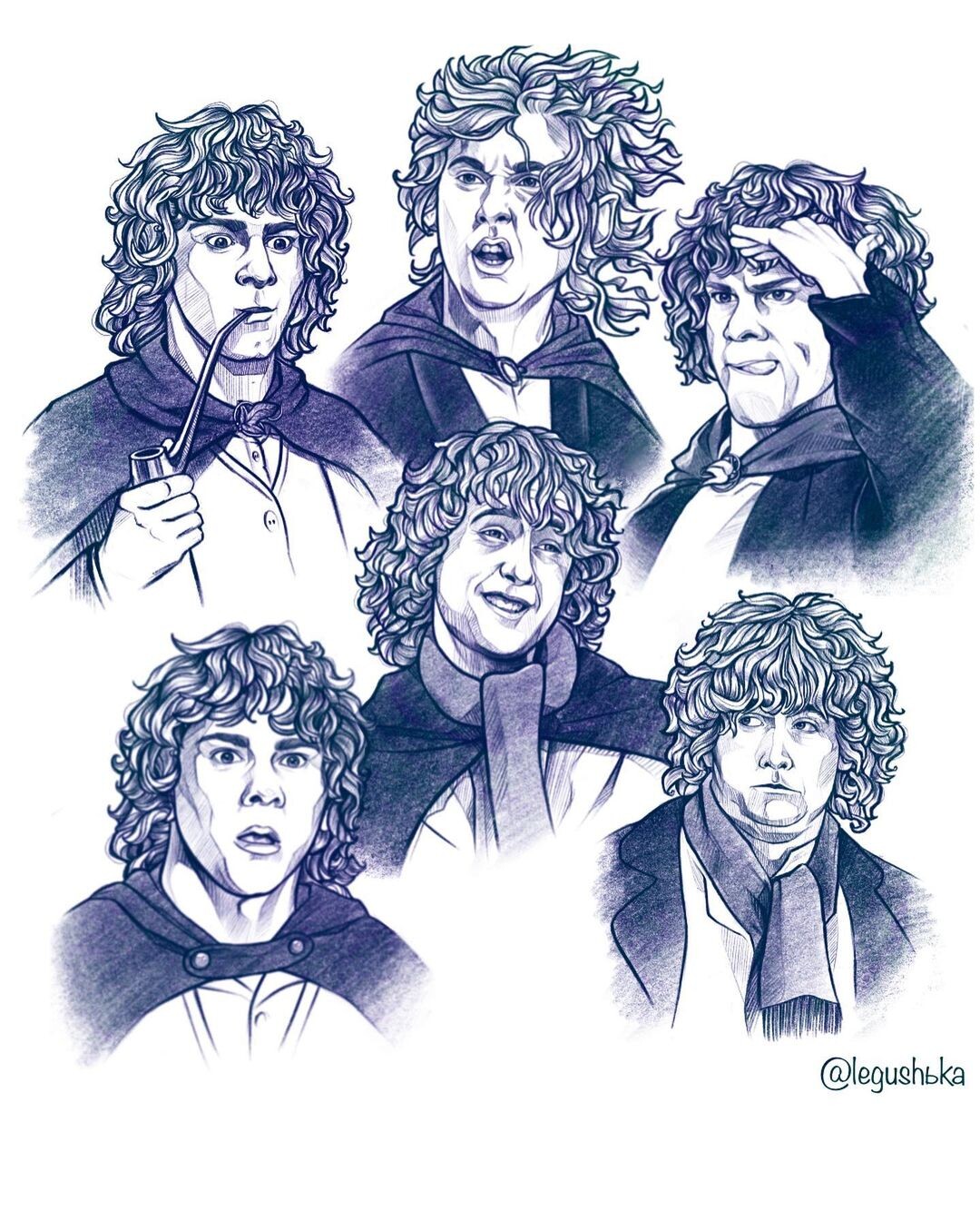 ArtStation - Cute little hobbits