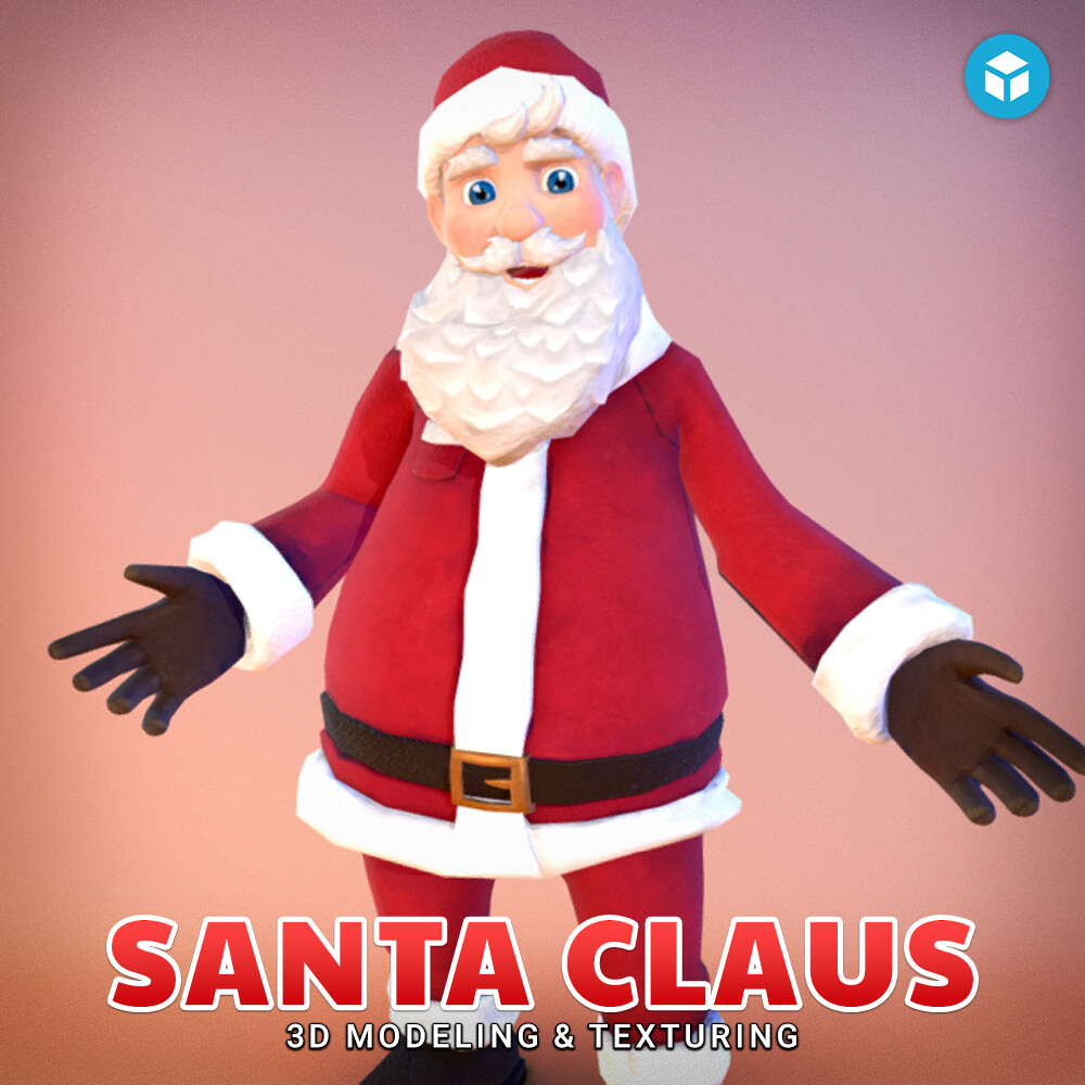 ArtStation - Santa Claus - Low poly Cartoon