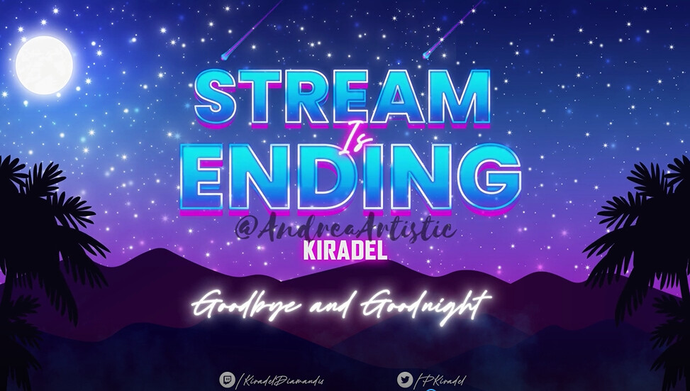 ArtStation - Kiradel Animated Stream Ending Screen
