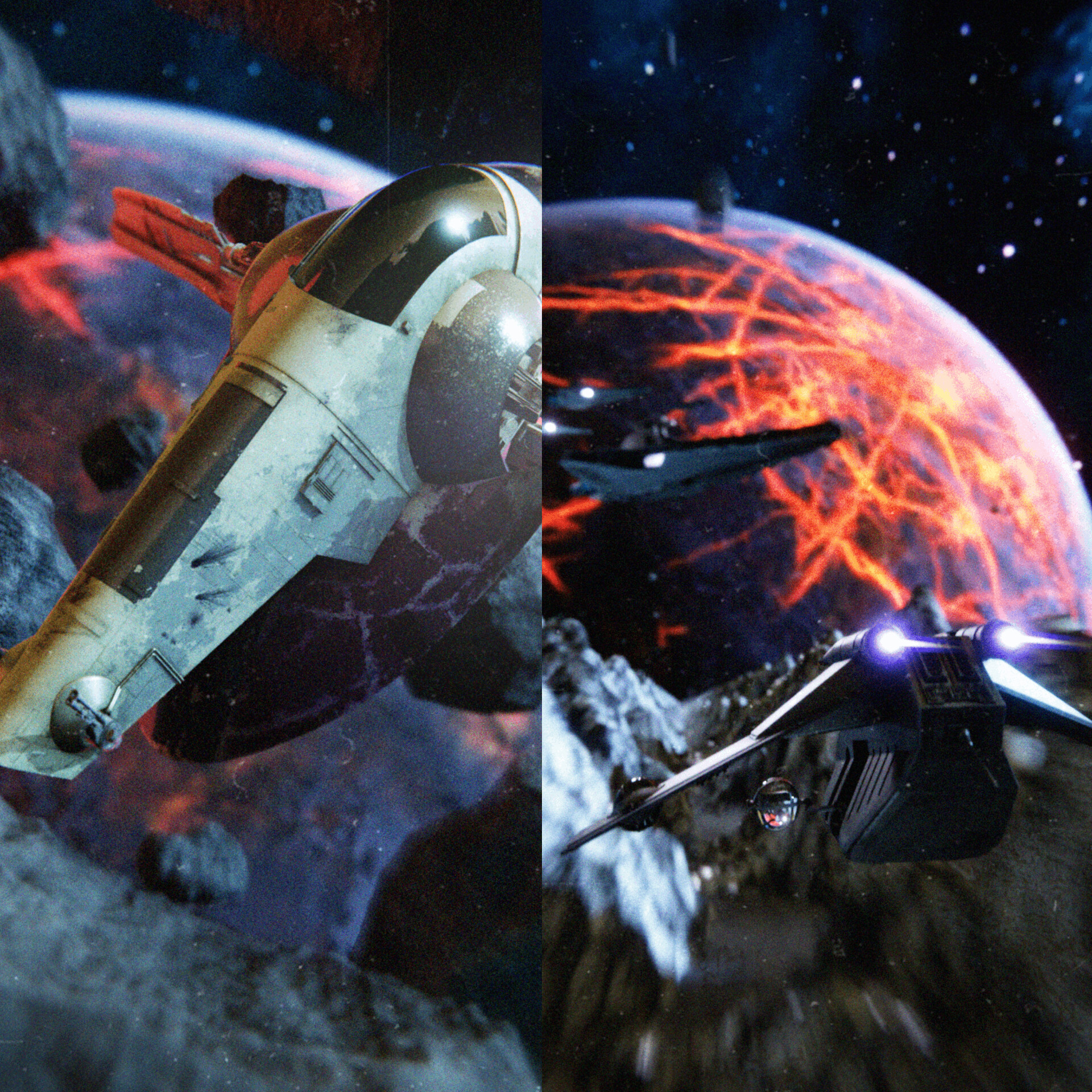 ArtStation - Star Wars space scenes