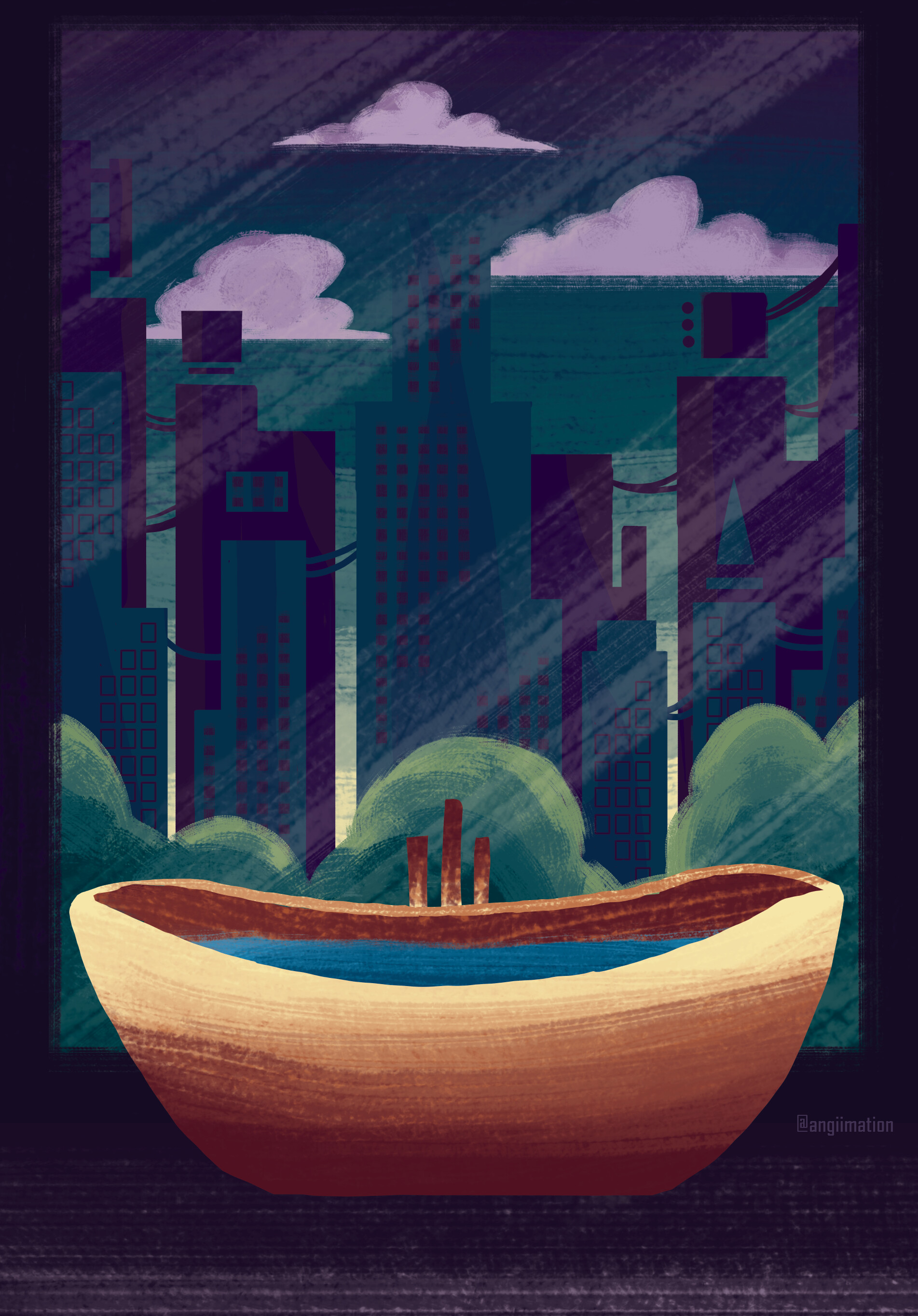 ArtStation - Bathroom - Animation Background