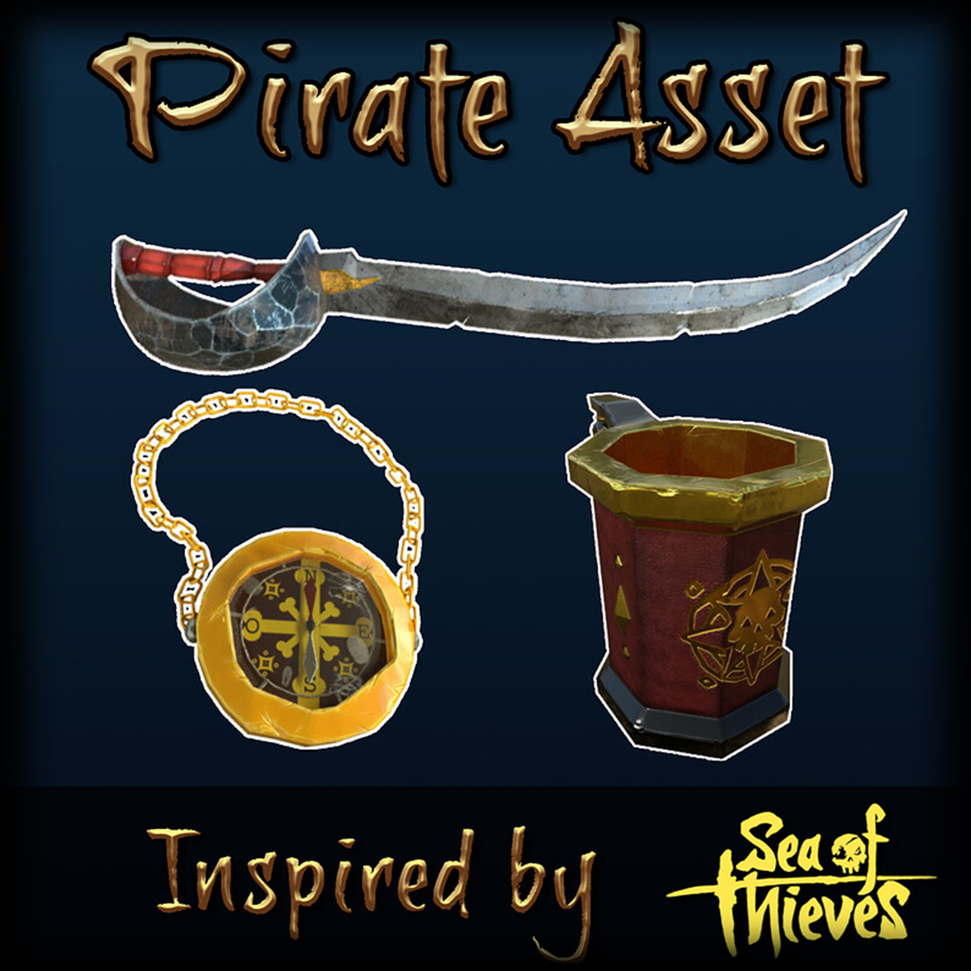 ArtStation - [WIP] Stylised Pirate Asset