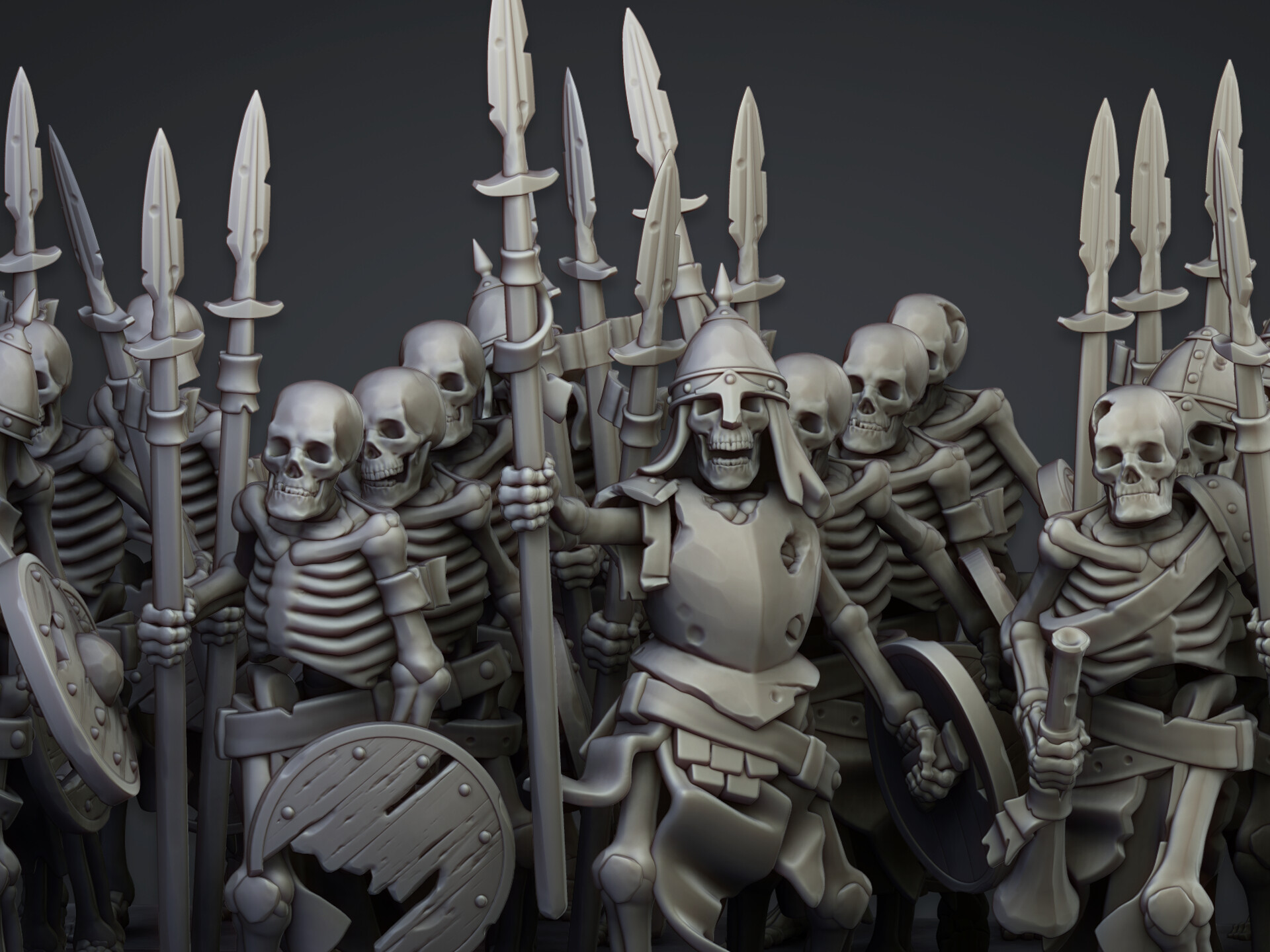 ArtStation - Skeleton Warriors - 32mm Miniatures