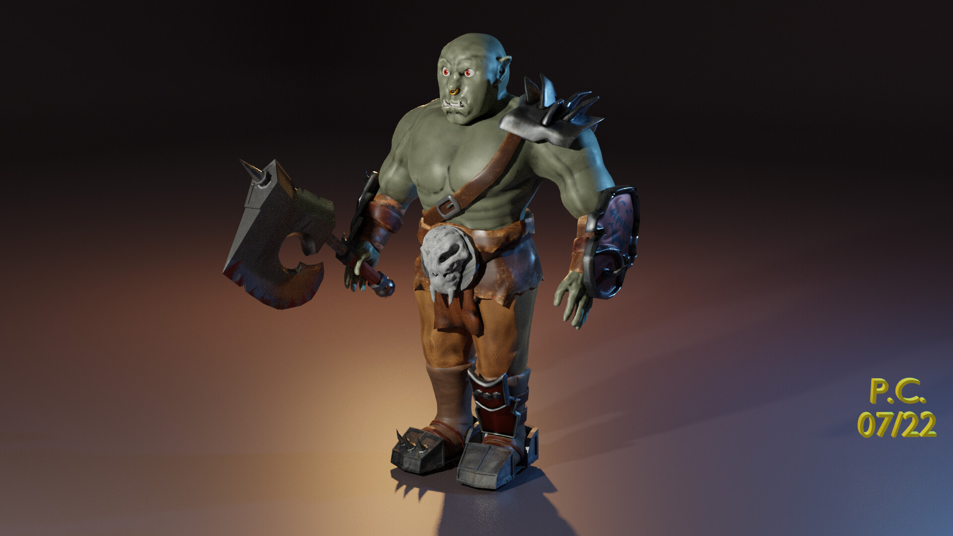 ArtStation - Sculpted Orc in Blender