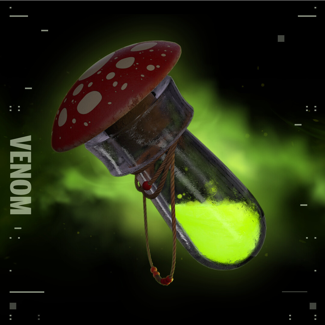 ArtStation - Venom Mushroom Potion