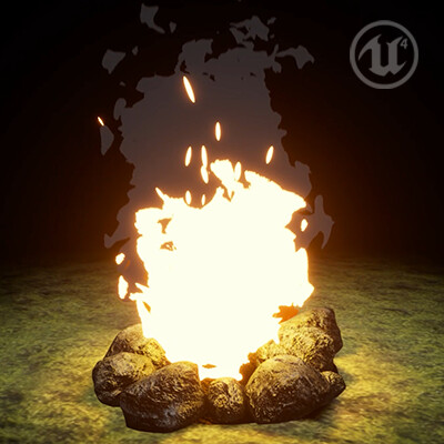 ArtStation - Stylized Fire