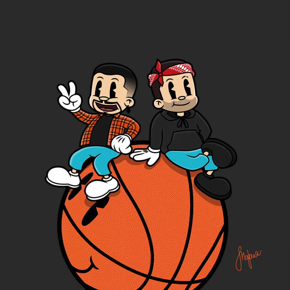 ArtStation - Illustration - Cover (Keython&Black Lego - NBA)