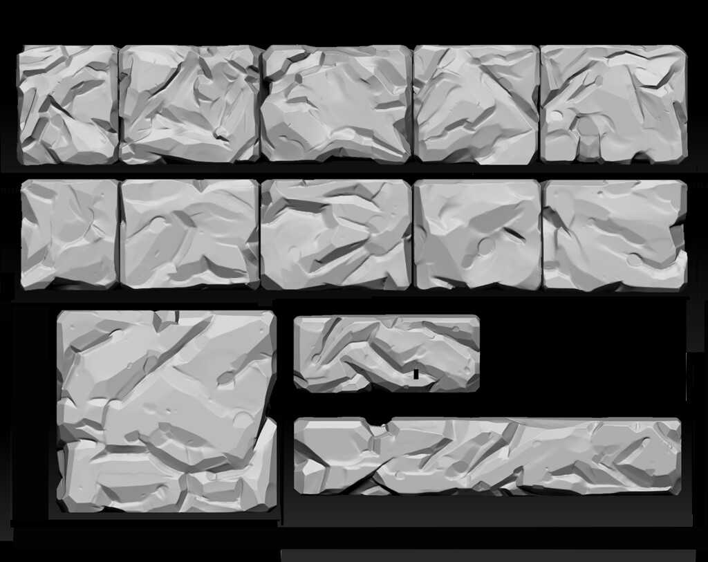 ArtStation - stones sculpture