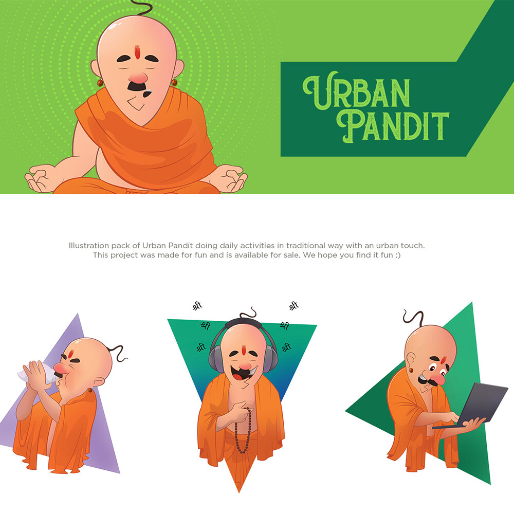 ArtStation - Urban Pandit - Illustrations Pack