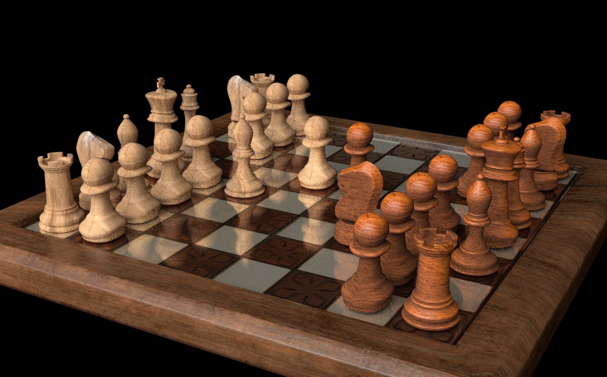 ArtStation - 3D MODELLING AND TEXTURING OF CHESS