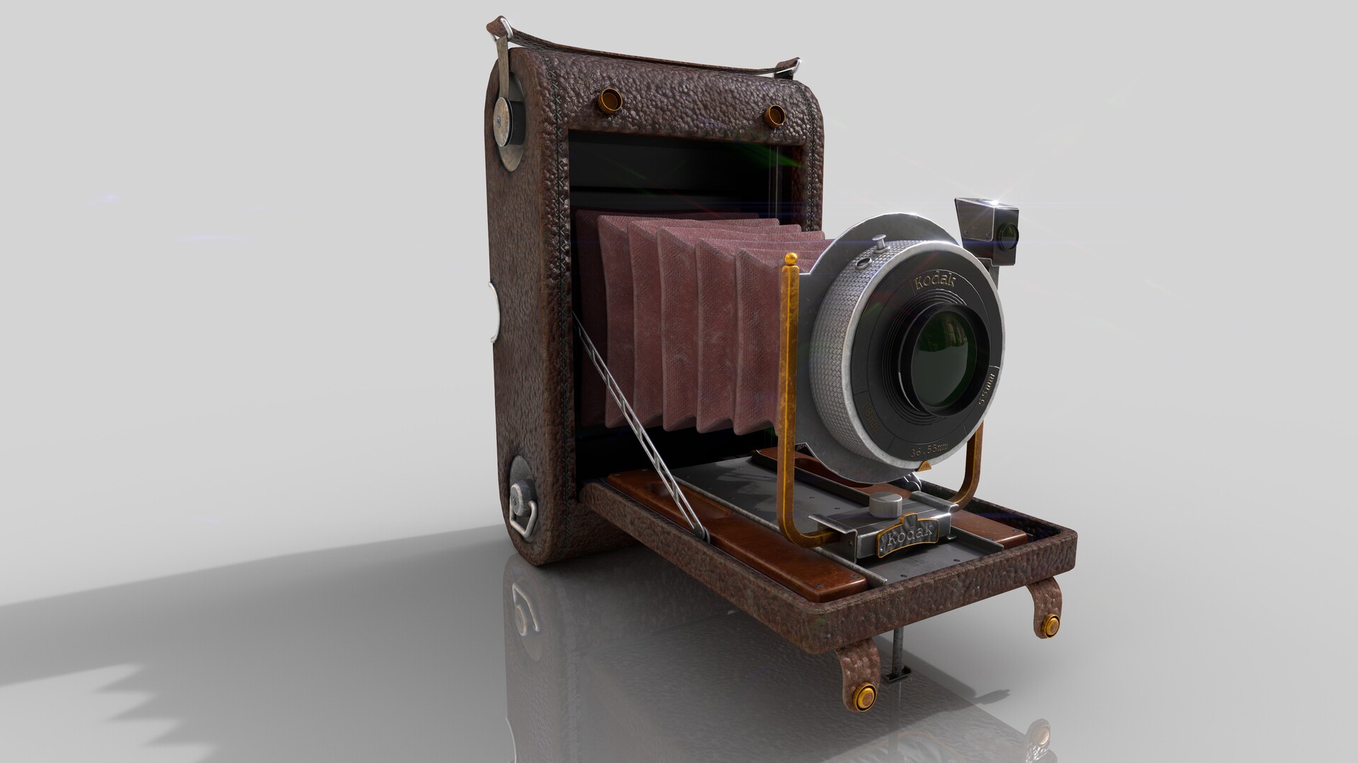 ArtStation - Vintage Folding Pocket Camera
