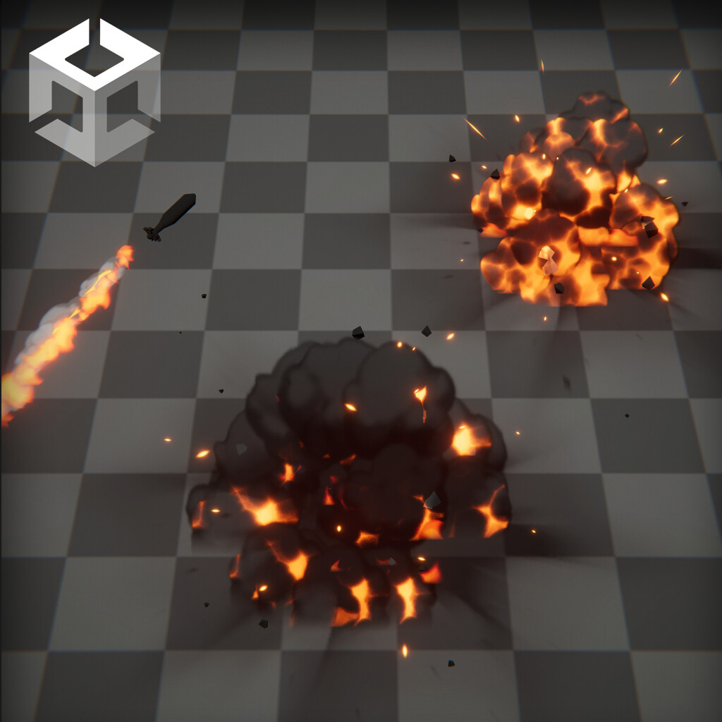 ArtStation - VFX explosion cartoon