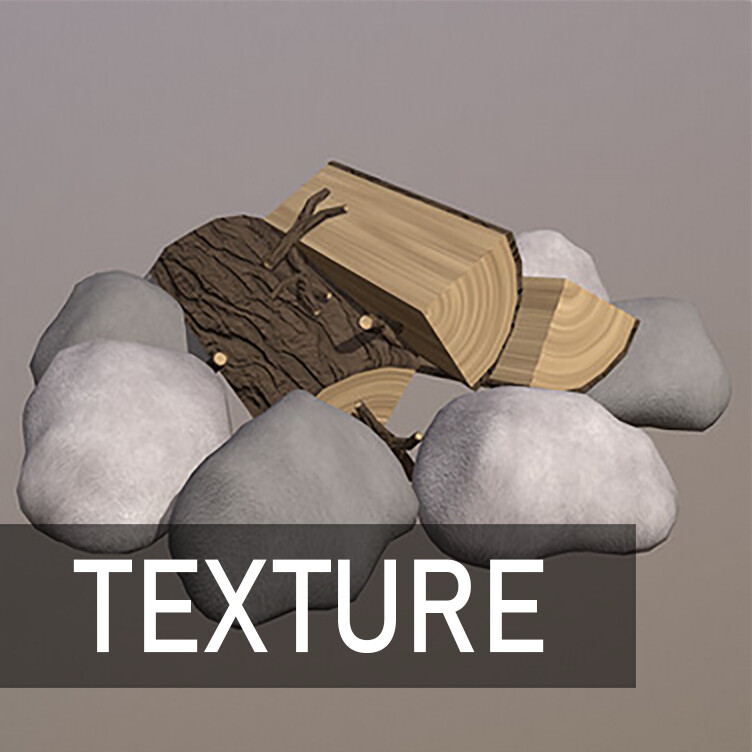 ArtStation - Campfire Texture Display