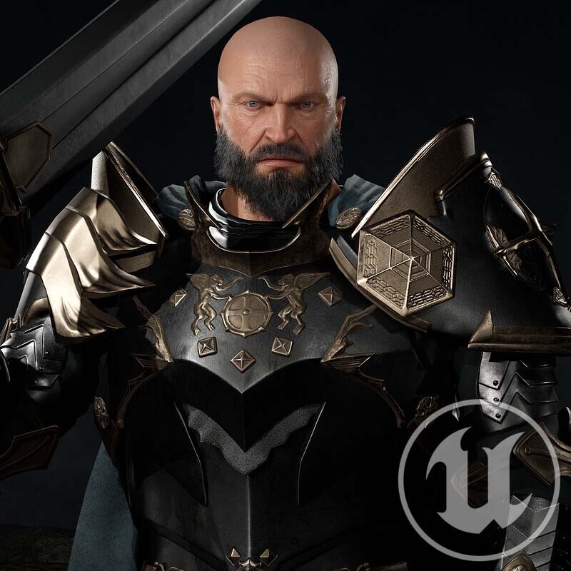 ArtStation - Fantasy Knight (Game Ready) Unreal Engine 5