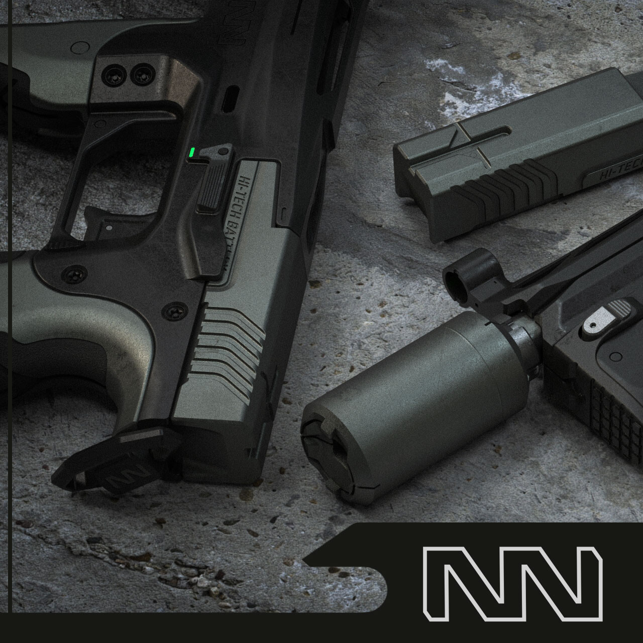 ArtStation - Naran TAC - Handgun Design