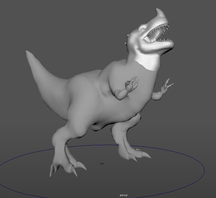 ArtStation - T-REX and Pterodactyl Animation Maya and in Unreal
