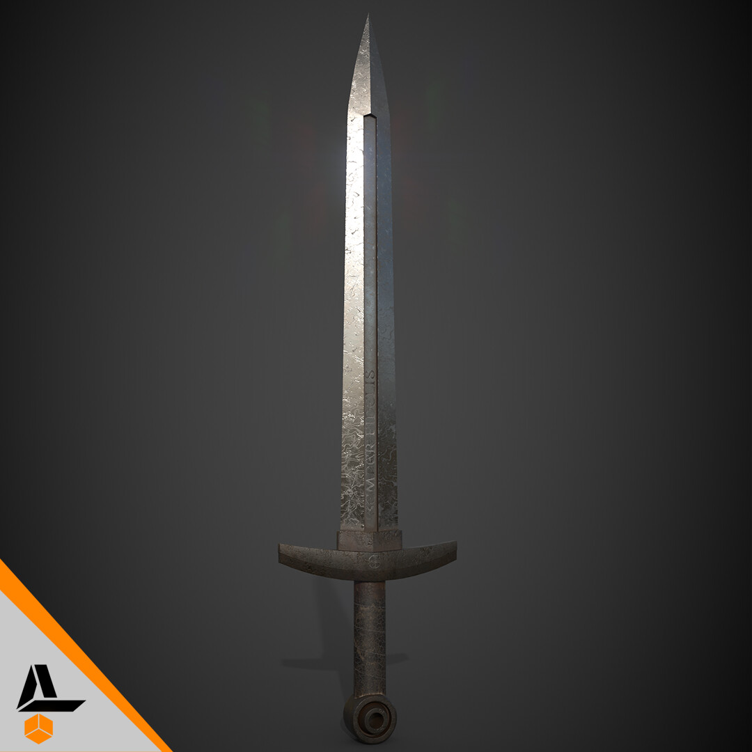 ArtStation - Old Damascus Steel Sword