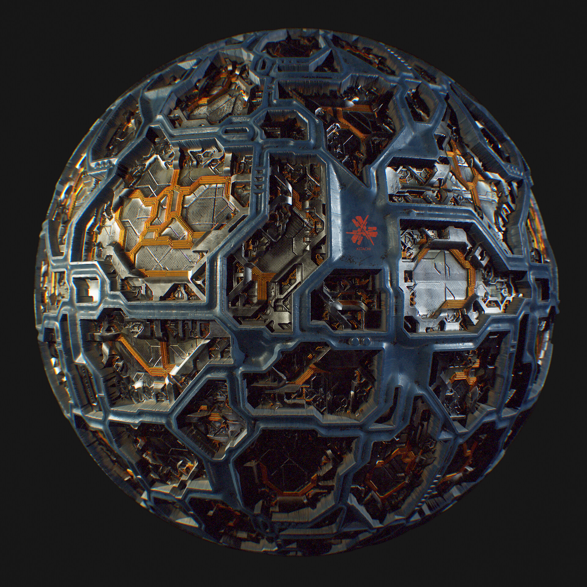 ArtStation - Sci - Fi circuit panel