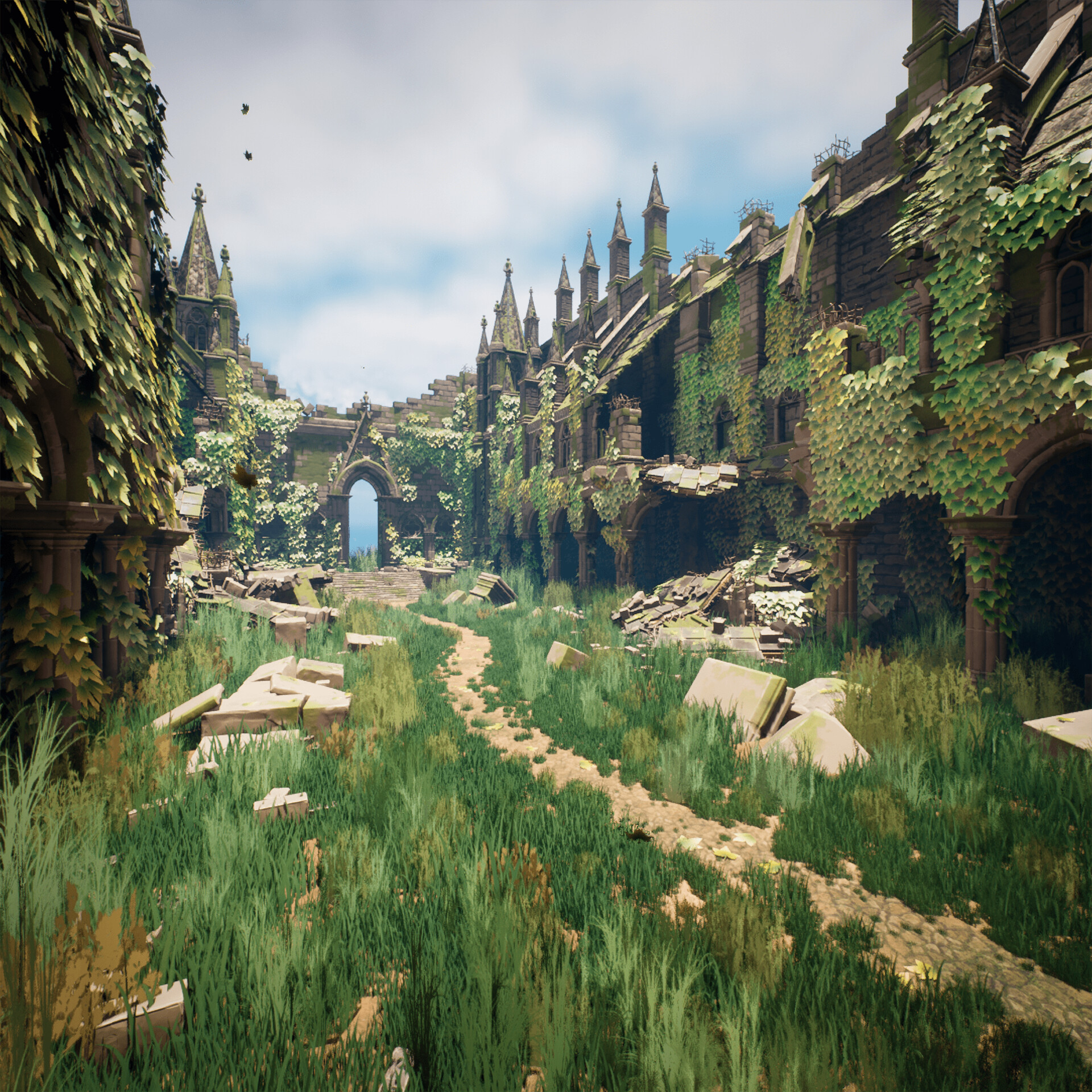 ArtStation - Stylized Castle Ruins