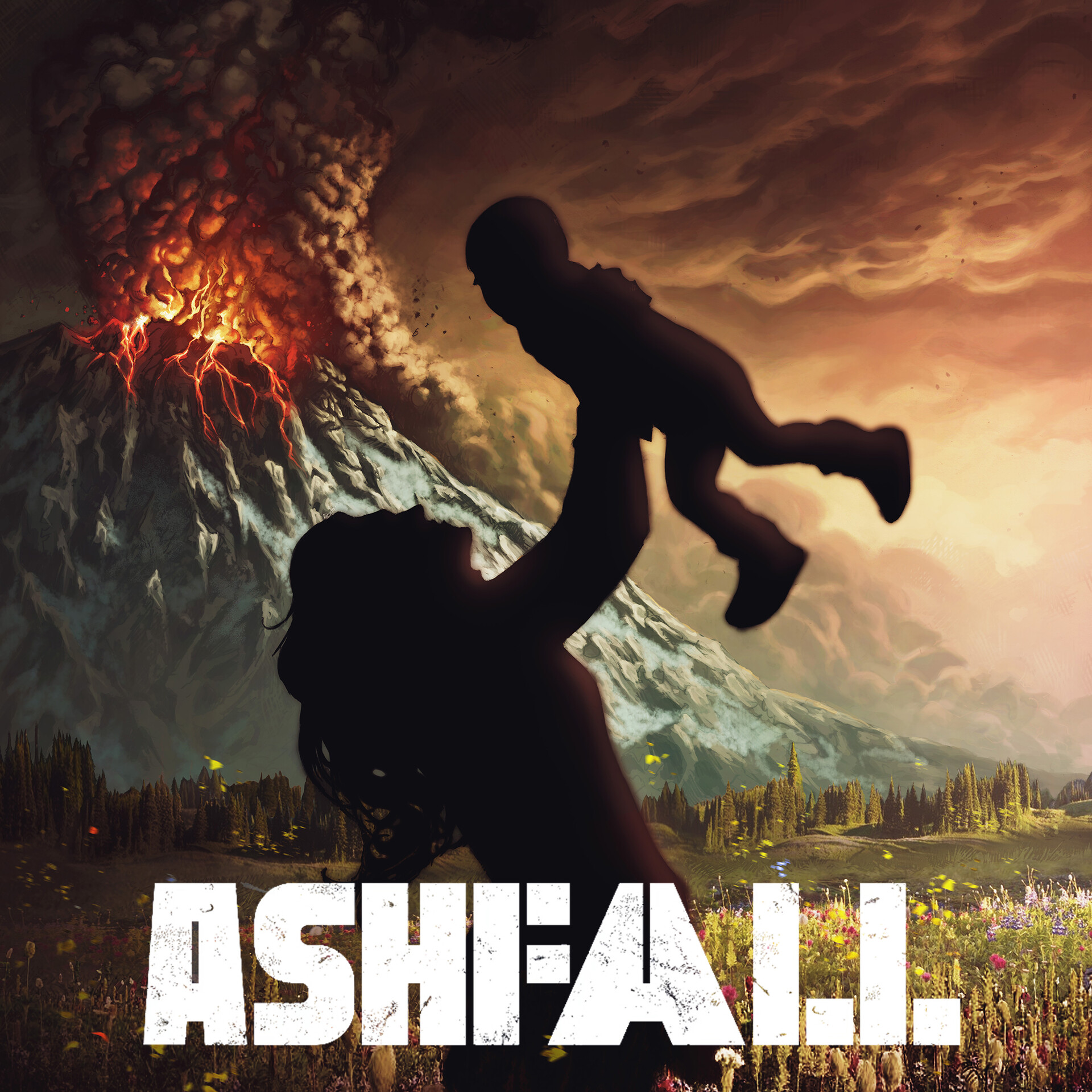 ArtStation - Ashfall #1 Cover - Lithos Entertainment