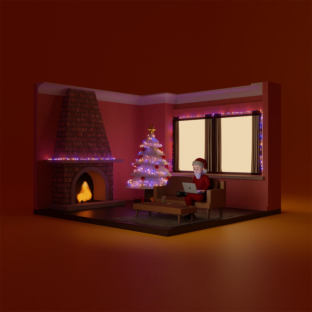 ArtStation - Christmas Postcard Animation