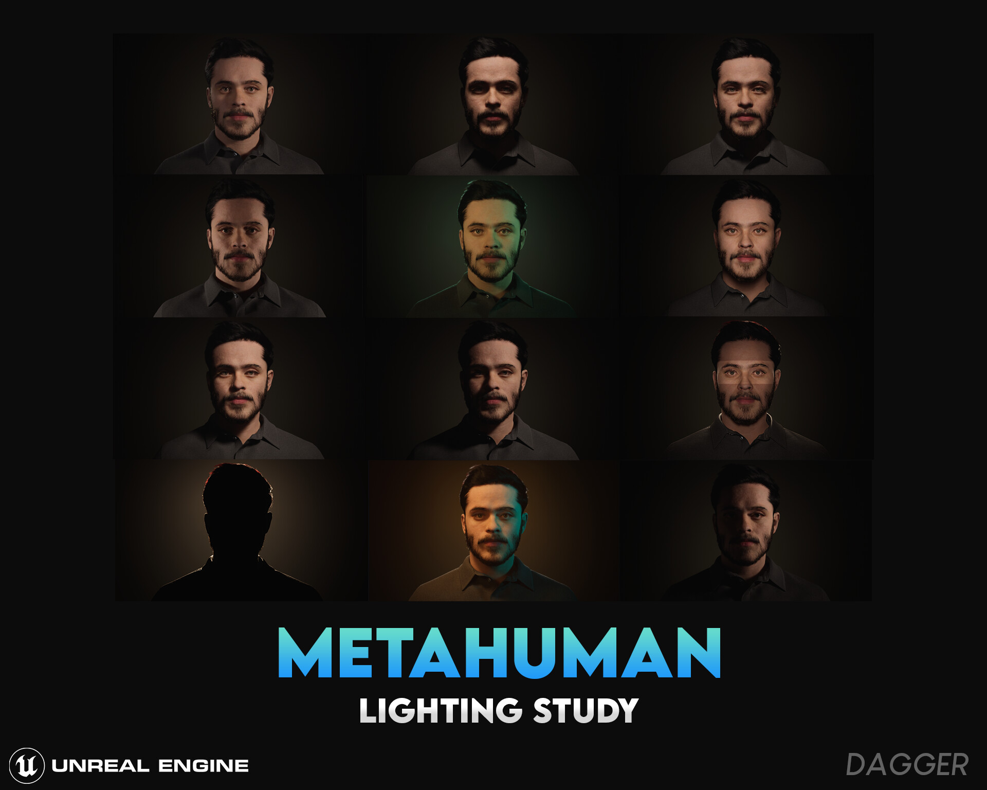 ArtStation - Metahuman Charecter Lighting Study