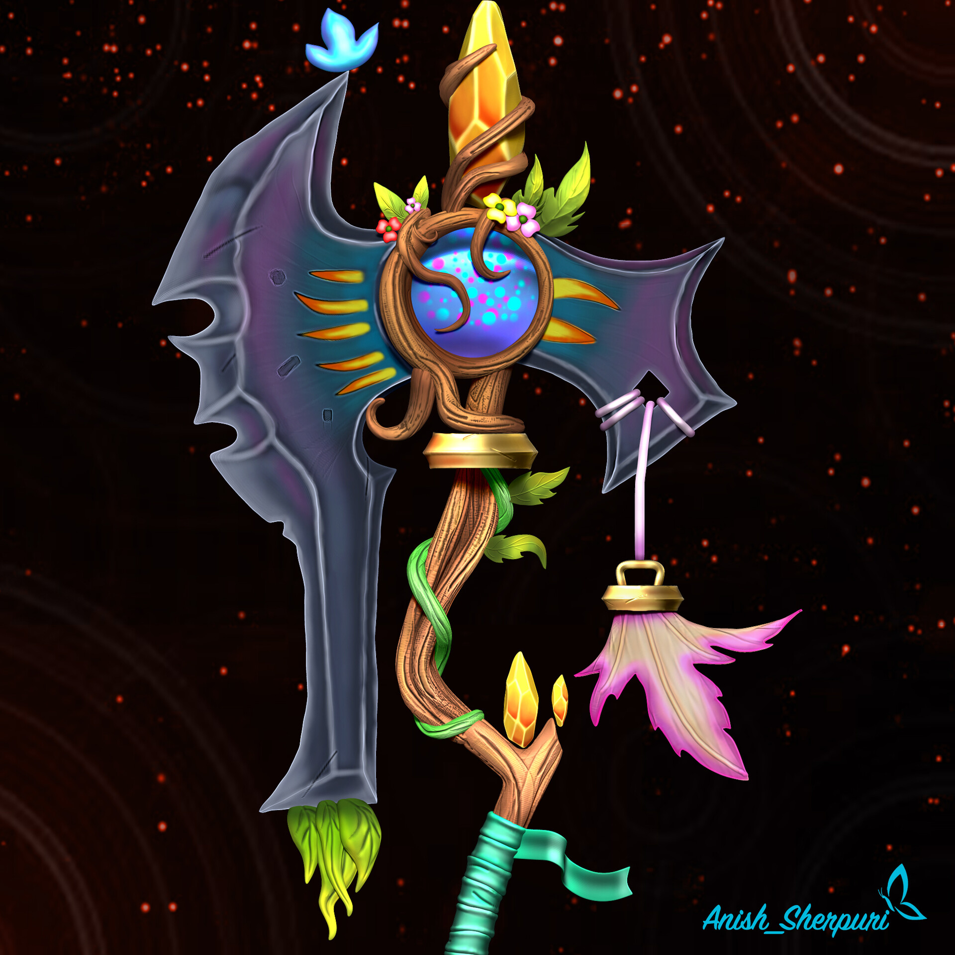 ArtStation - Fairy Axe 3D