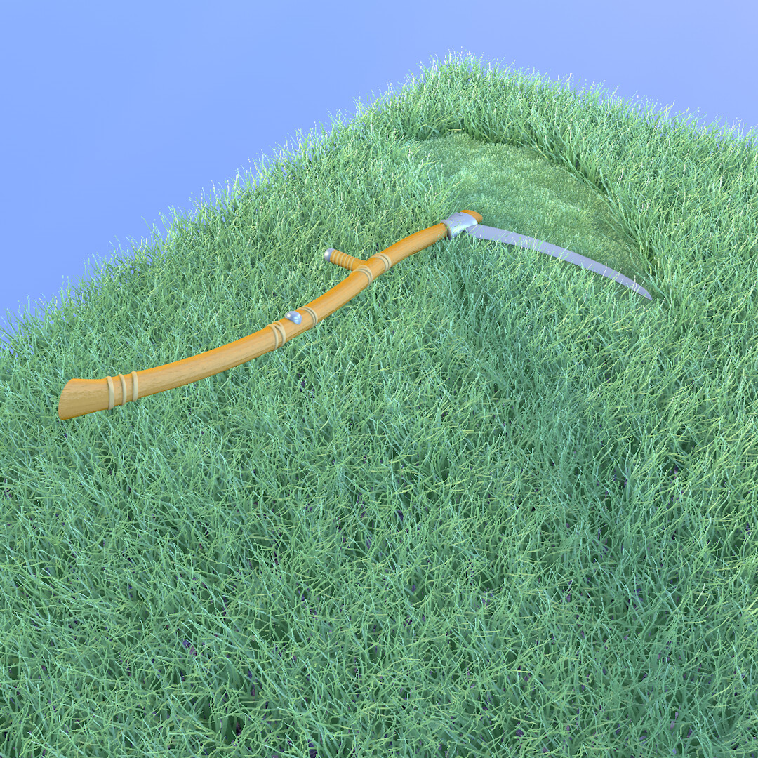 ArtStation - stylized scythe