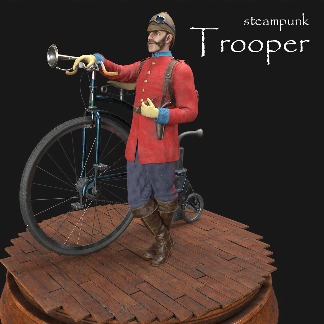 ArtStation - Trooper SteamPunk Soldier