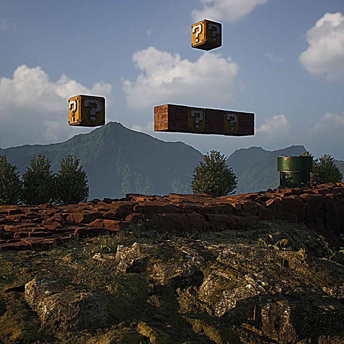 Re-Imagined Games - Super Mario Bros 1-1 remake