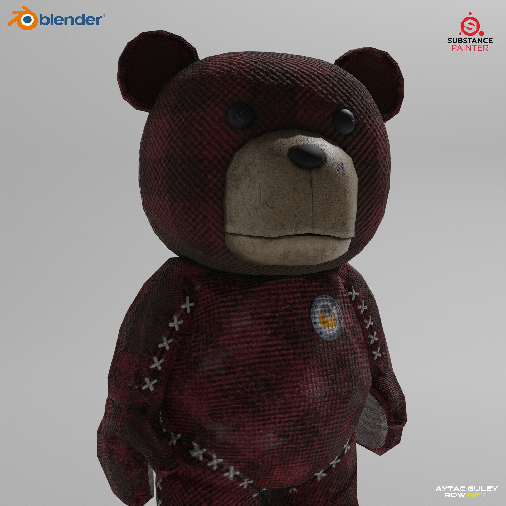 ArtStation - Bear Toy Low Poly 3D Model