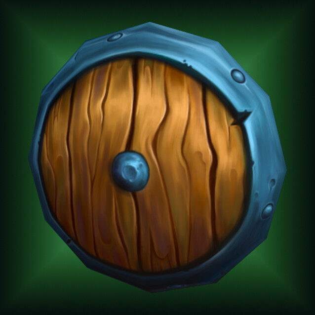 ArtStation - Wooden buckler