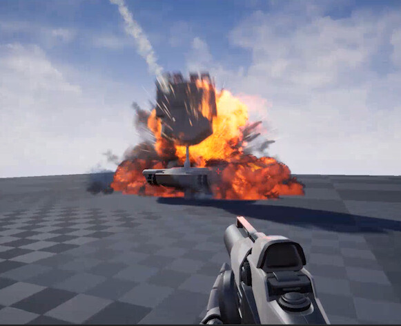 ArtStation - Tank explosion