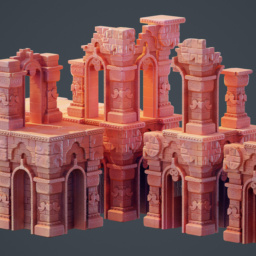 ArtStation - Ruins set