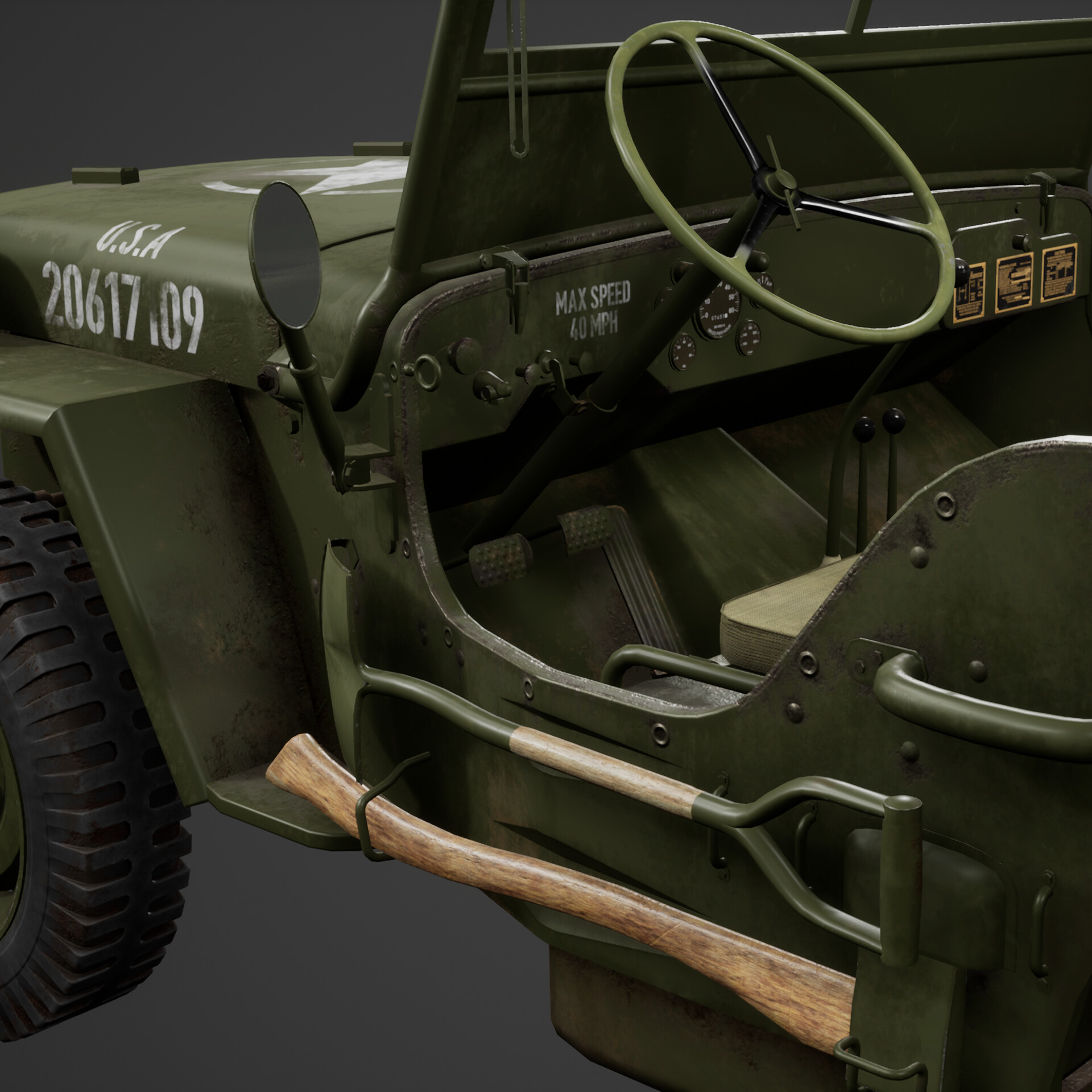 ArtStation - WW2 Willy's MB Army Jeep