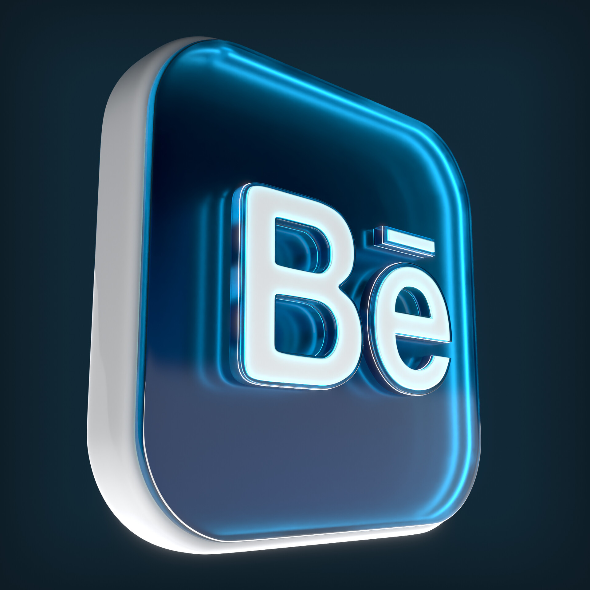 ArtStation - Behance button 3D 🍓