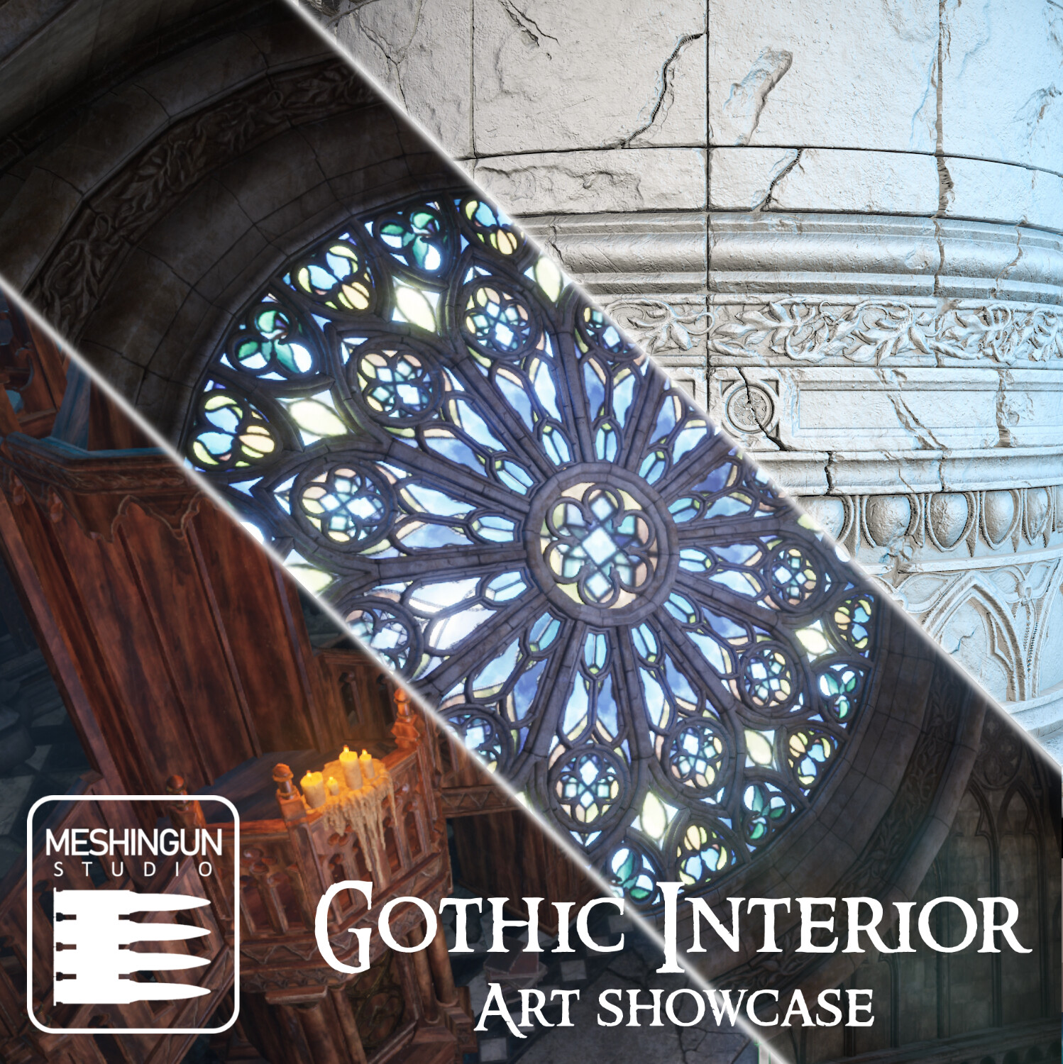 ArtStation - "Gothic Interior Megapack" | Trim Sheets / Rosette / Ambo
