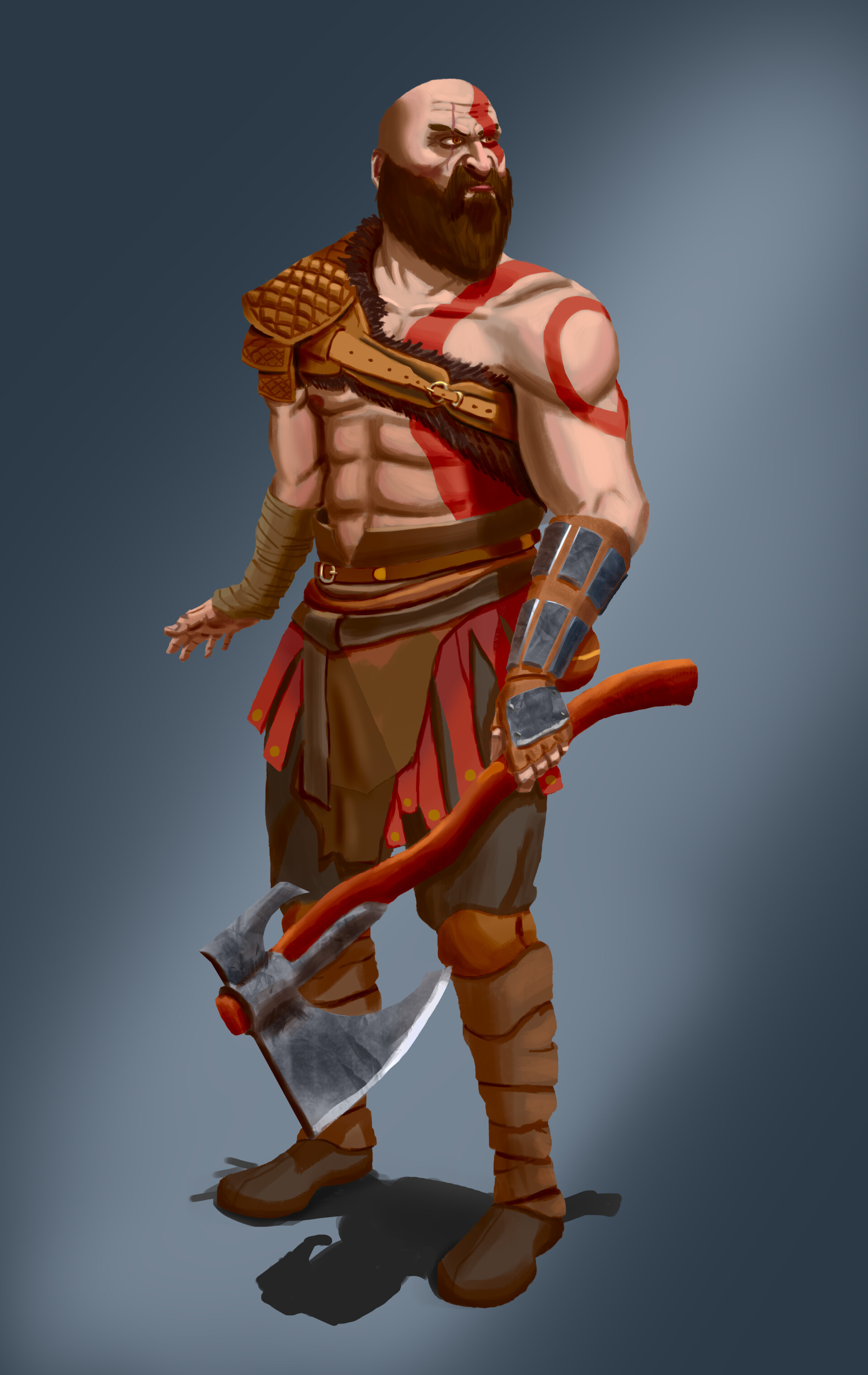 ArtStation - Kratos Fan Art