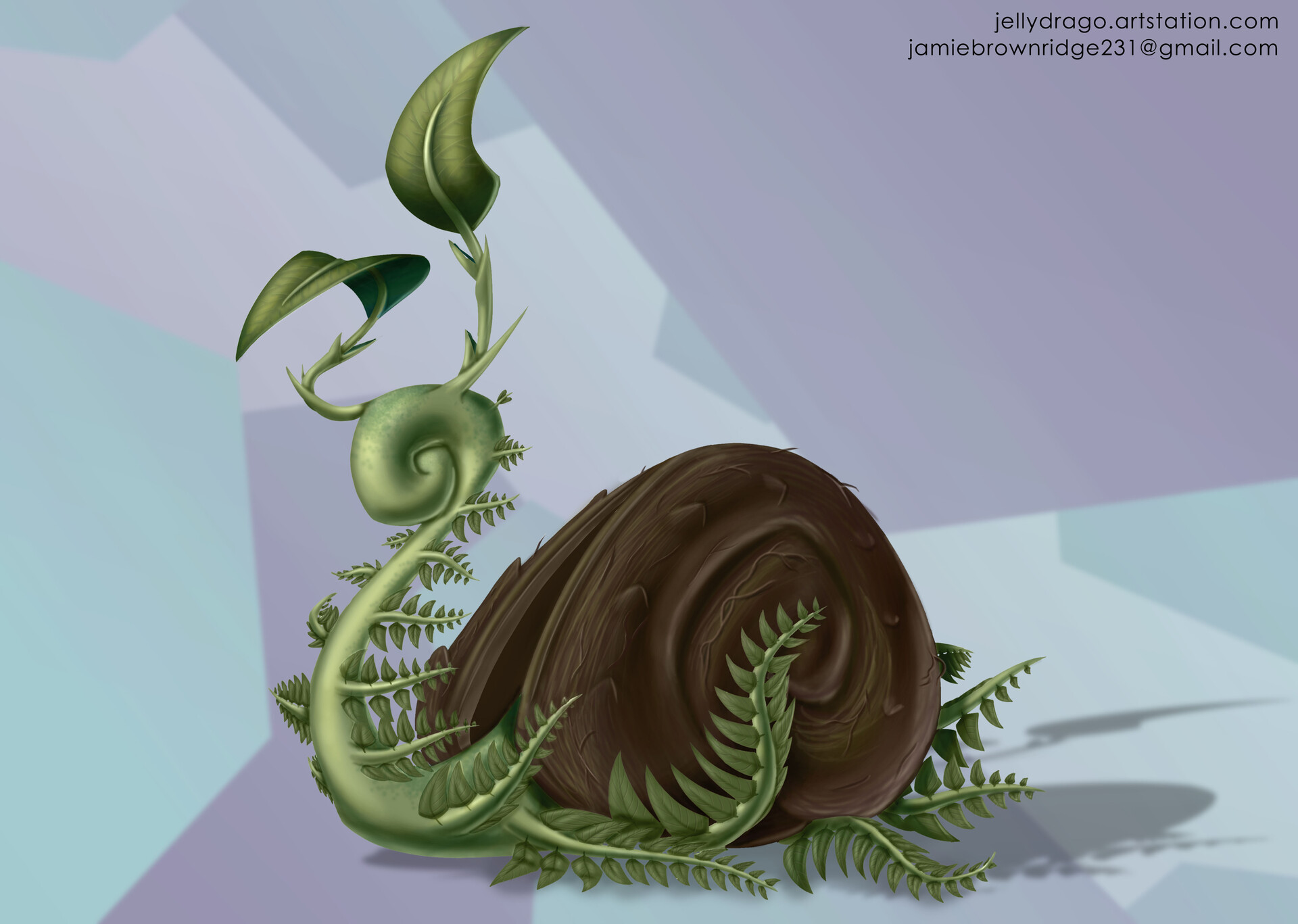 ArtStation - Creature Design - Fern Snail
