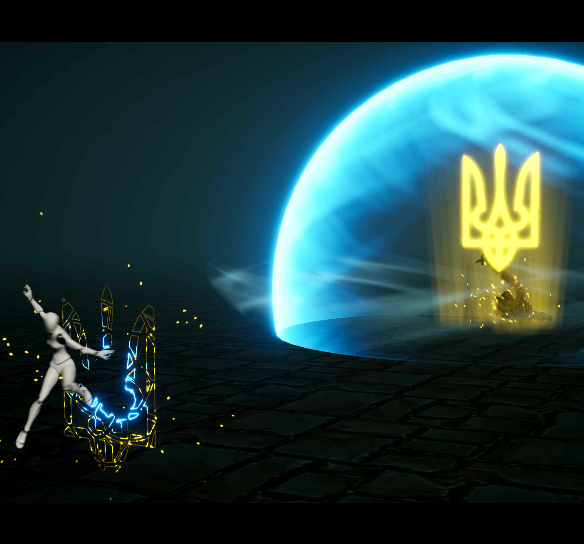 ArtStation - Orb Explosion: Ukrainian style