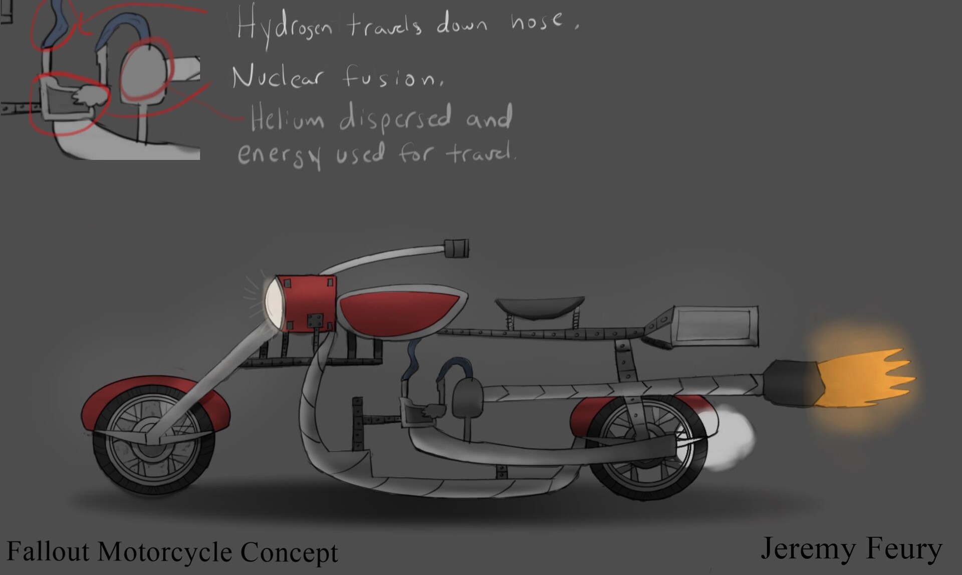 ArtStation - Fallout Motorcycle Concept Art (Unofficial)
