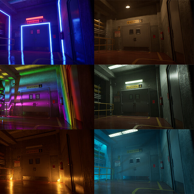 ArtStation - Relight - Firing Range - Lighting Sketches